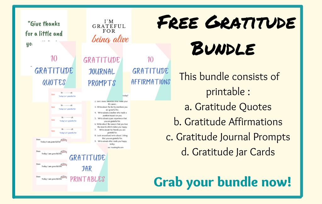 30 Gratitude Journal Prompts - Gratitude Challenge - Moulding Life